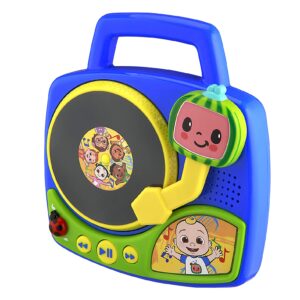 eKids Cocomelon Toy Turntable for Toddlers with Built-in Nursery Rhymes and Sound Effects for Fans of Cocomelon Toys