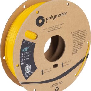 2.85mm(3mm) TPU Filament 2.85 Yellow, 750g Shore 95A Flexible Filament 2.85mm, Polymaker PolyFlex TPU95 3D TPU Filament 3mm Yellow Soft Filament, Print with 2.85mm Openning 3D Printers Only