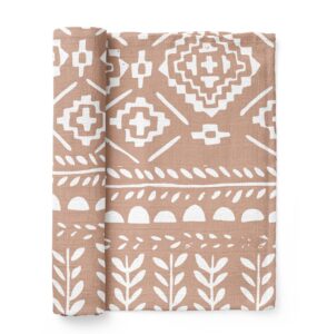 mini wander new solid color swaddle blankets (wheat (maple sugar))