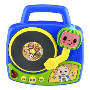 eKids Cocomelon Toy Turntable for Toddlers with Built-in Nursery Rhymes and Sound Effects for Fans of Cocomelon Toys