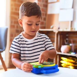 eKids Cocomelon Toy Turntable for Toddlers with Built-in Nursery Rhymes and Sound Effects for Fans of Cocomelon Toys