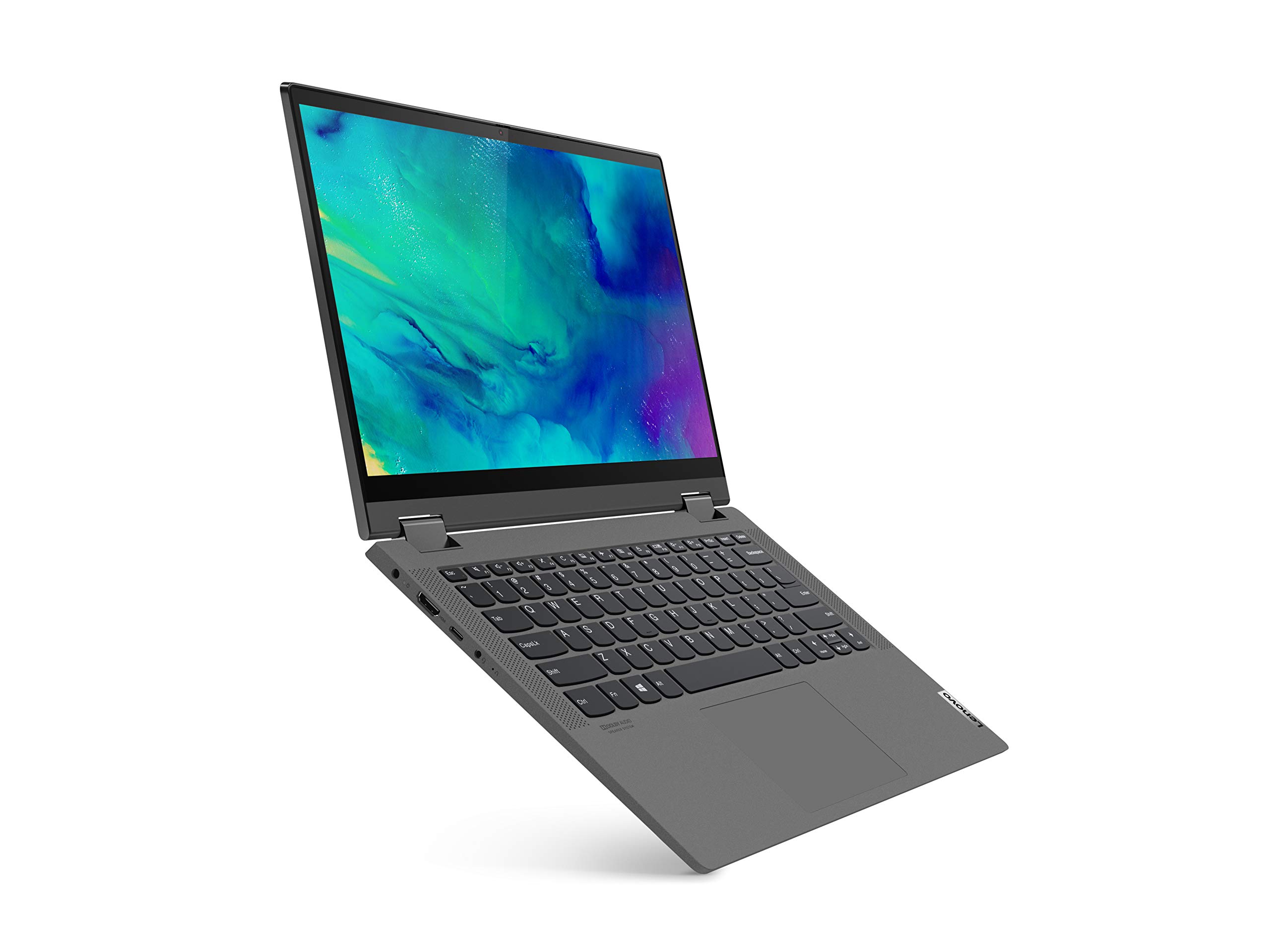 Lenovo Flex 5 14 2-in-1 Business Laptop 14" FHD IPS Touchscreen AMD Quad-Core Ryzen 3 4300U (Beats i7-10510U) 4GB RAM 256GB SSD AMD Radeon Graphics HDMI USB-C Dolby Win10 Pro Grey + HDMI Cable