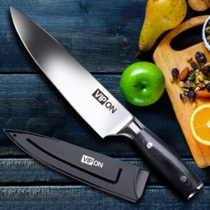 Soufull Professional Chef Knife, 8 inch High Carbon Stainless Steel Kitchen Knife Sharp Durable Blade&Ergonomic Handle,Top Chef's Knife with Gift Box