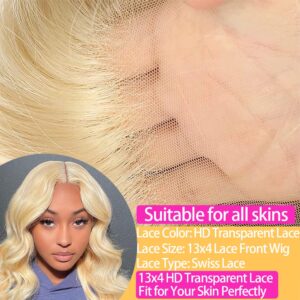 Binrris 613 Body Wave Lace Front Wigs Human Hair 13X4 Lace Front Wigs Human Hair for Women 13x4 Ear to Ear Lace Frontal Wigs Brazilian Virgin Hair Lace Front Wigs Human Hair 180% Density 30 Inch