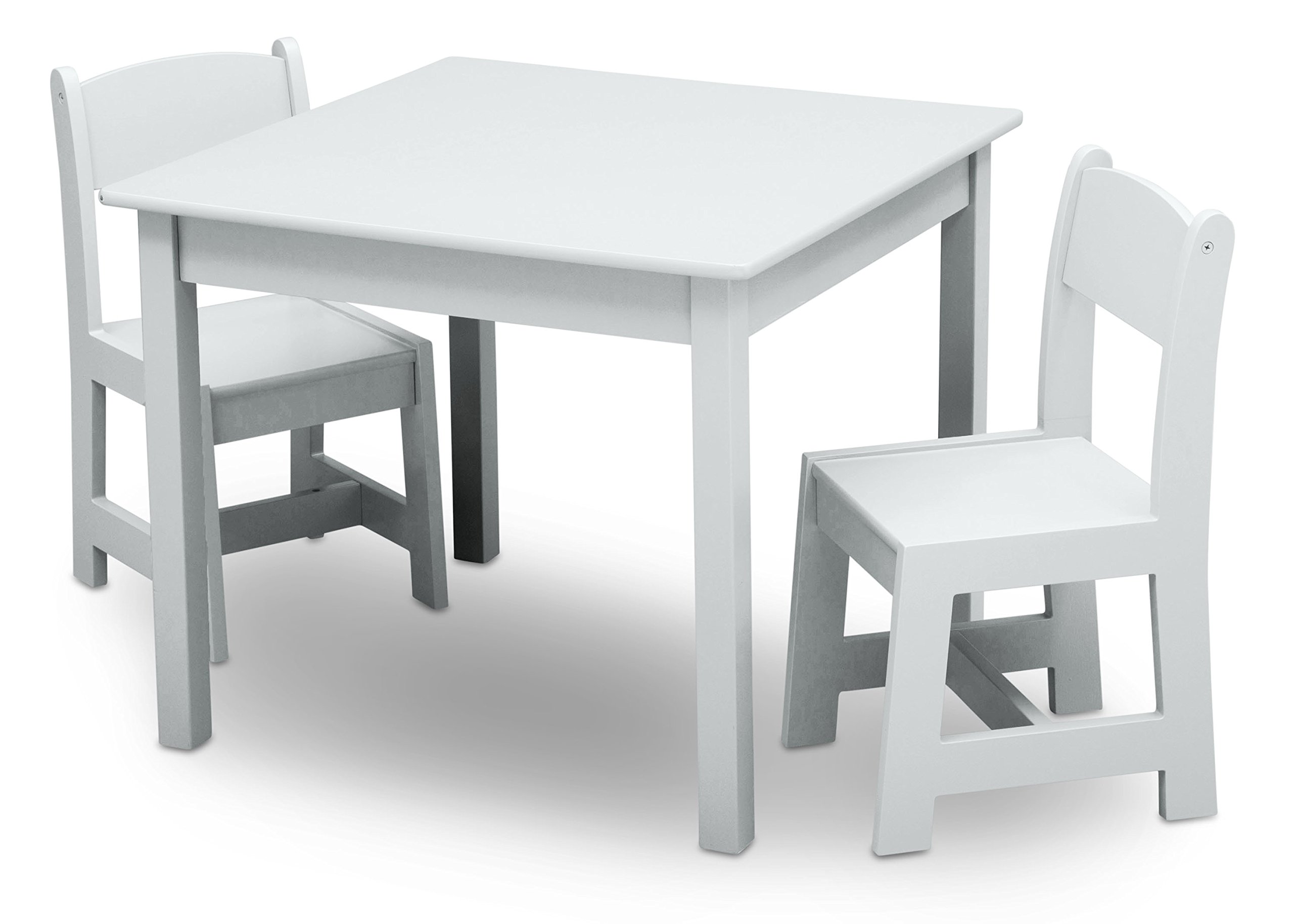 Delta Children MySize Kids Wood Table and Chair Set (2 Chairs Included) - Ideal for Arts & Crafts, Snack Time, Homeschooling, Homework & More - Greenguard Gold Certified, Mint