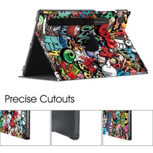 E NET-CASE Case for Samsung Galaxy Tab A8 10.5 inch 2022 (SM-X200/X205/X207) Slim Lightweight Multi-Viewing Angles Tri-Fold Stand Cover with Hard Back Shell