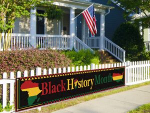 black history month backdrop banner african american national holiday party photo backdrop black history month photography background wall hangging decoration