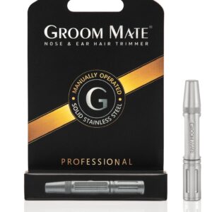 Groom Mate Professional Nasal & Ear Hair Trimmer - Made in USA