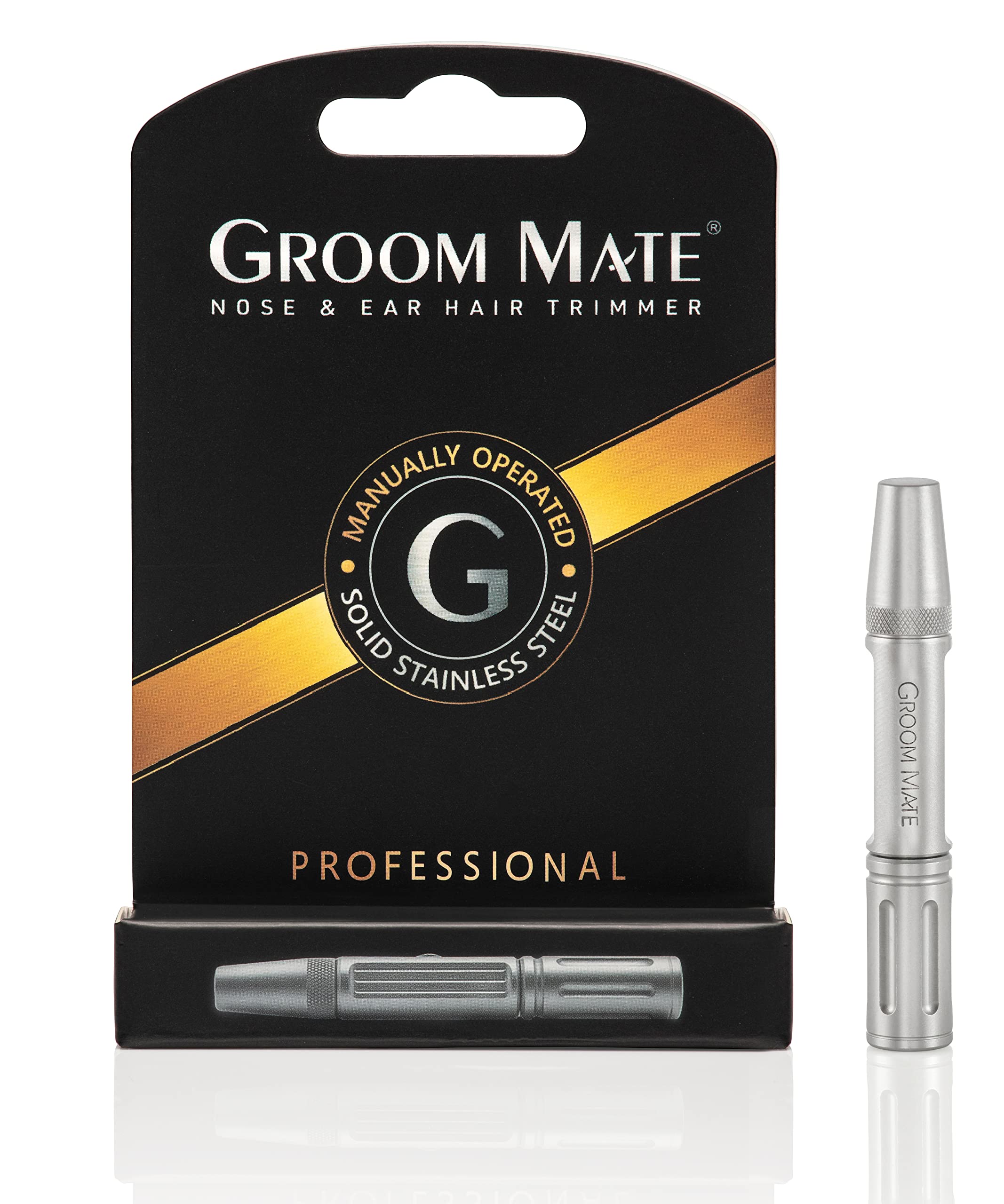 Groom Mate Professional Nasal & Ear Hair Trimmer - Made in USA