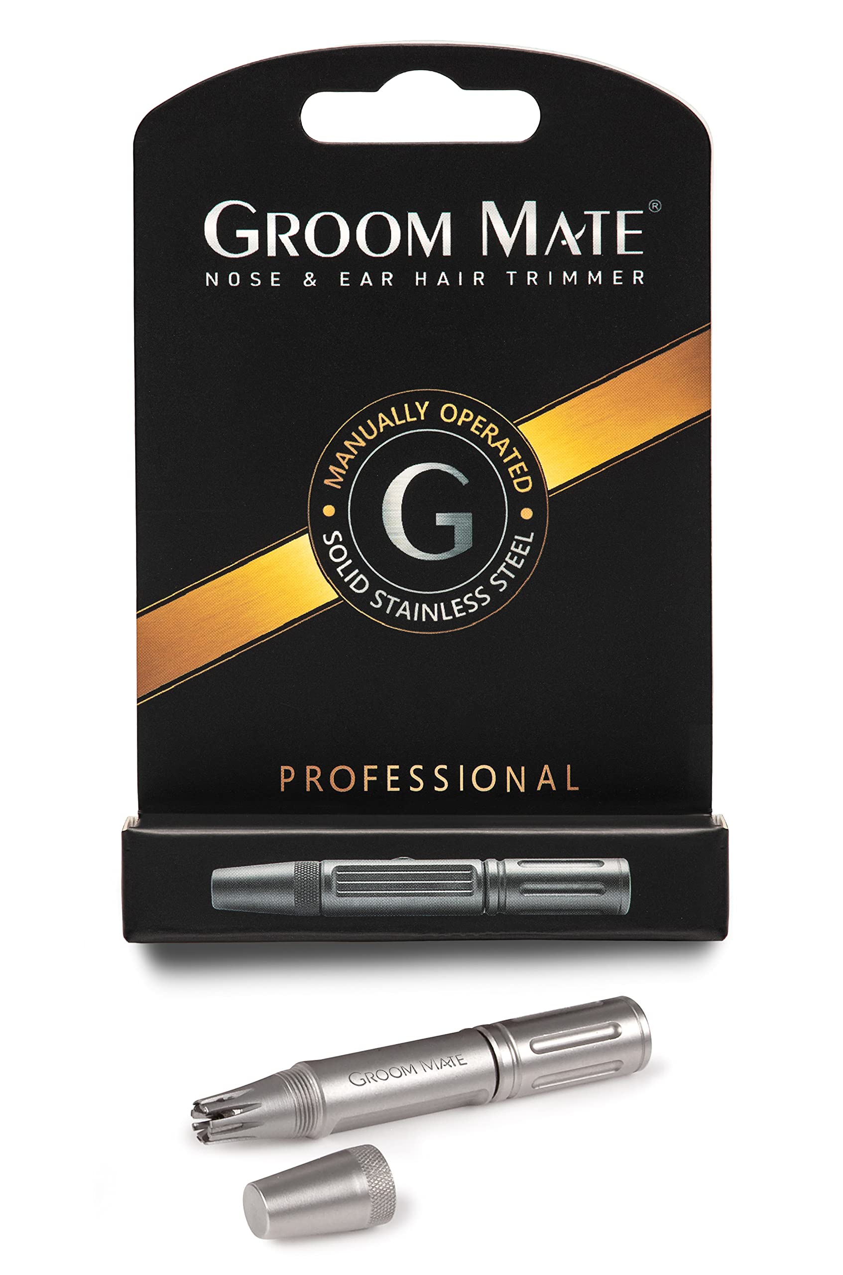 Groom Mate Professional Nasal & Ear Hair Trimmer - Made in USA