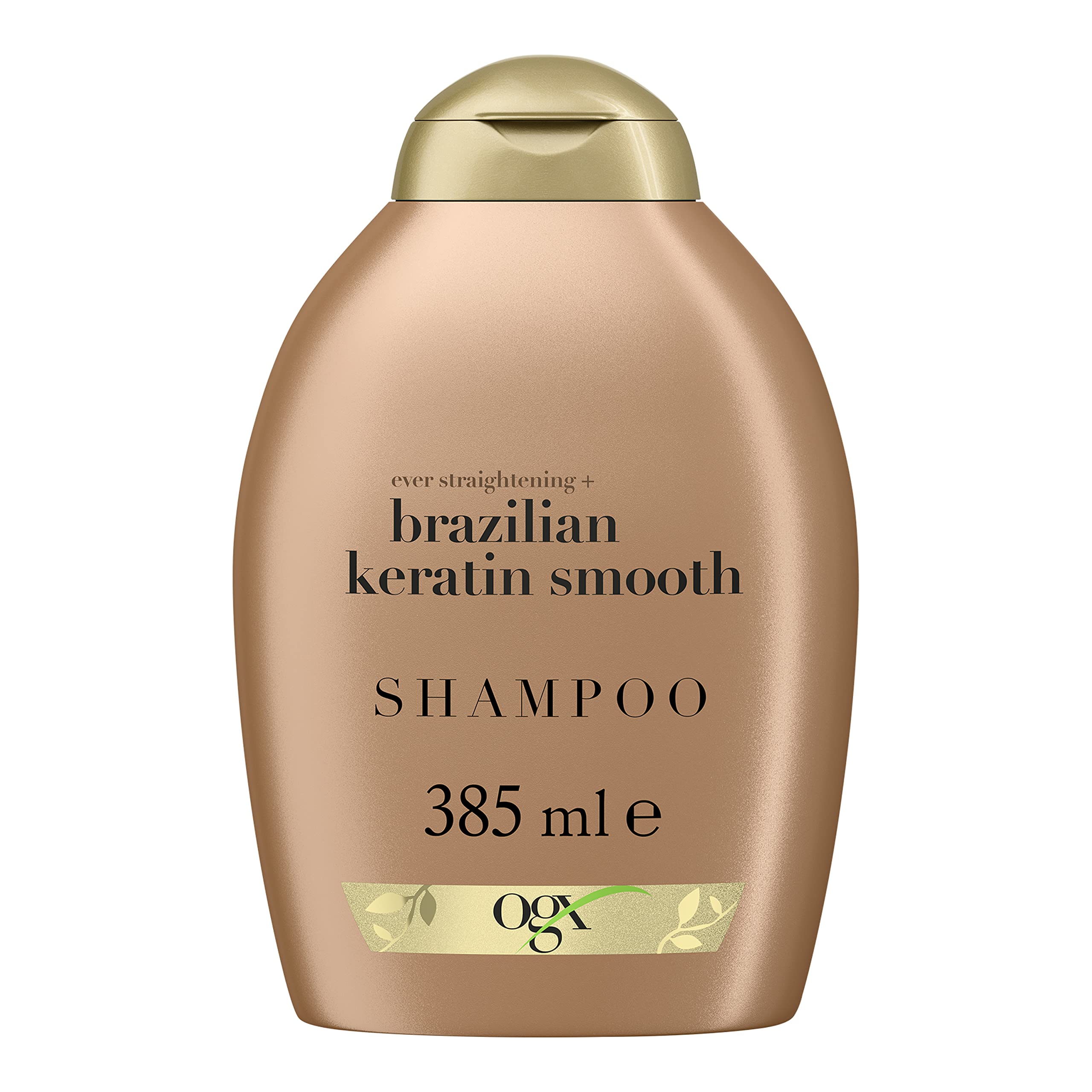 OGX Ever Straightening + Brazilian Keratin Therapy Smoothing Shampoo with Hair-Smoothing Conditioner with Coconut Oil, Cocoa Butter & Avocado Oil