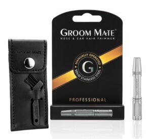 groom mate professional nasal & ear hair trimmer - made in usa