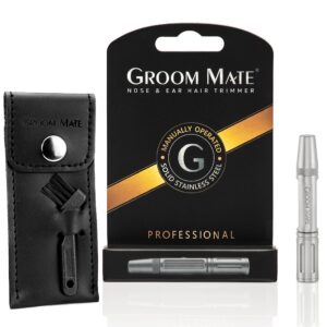 Groom Mate Professional Nasal & Ear Hair Trimmer - Made in USA