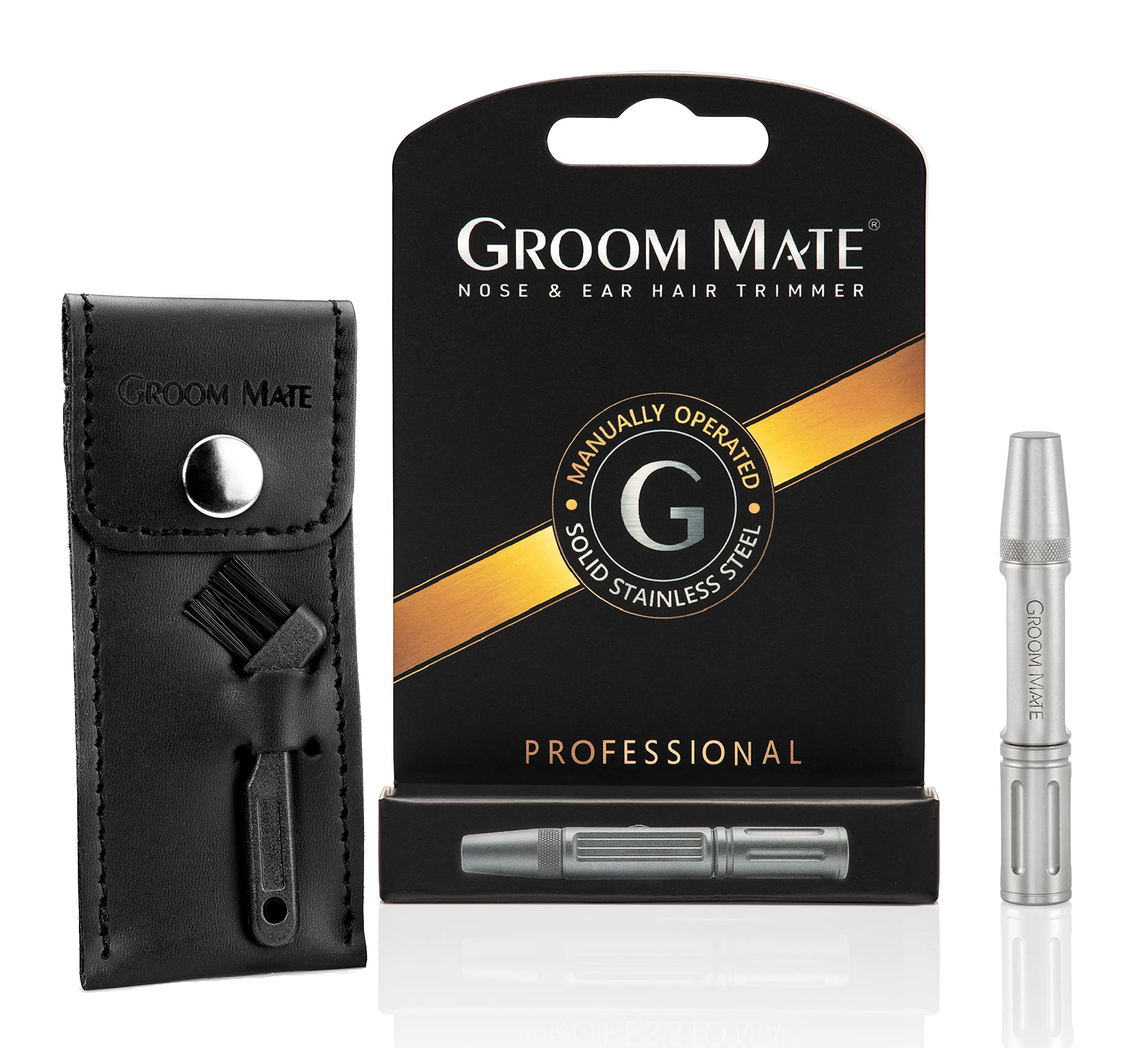 Groom Mate Professional Nasal & Ear Hair Trimmer - Made in USA