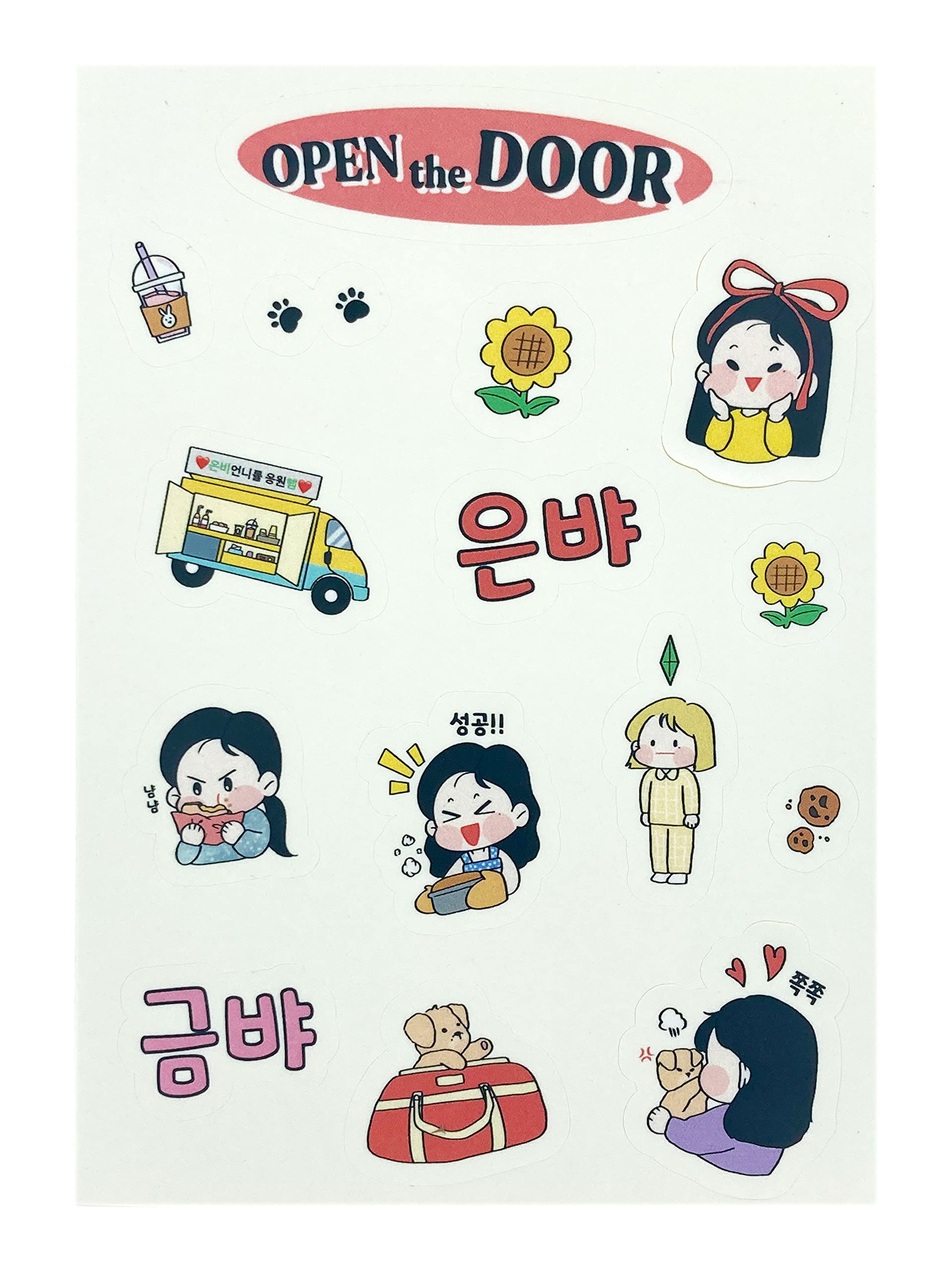 IZONE Kwon EUN BI Stickers 2021 Open The Door PVC Durable Waterproof Stickers Pack for Laptop for Phone Fanarter Collaboration Goods