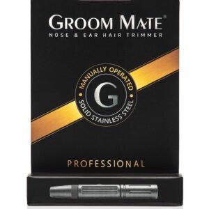 Groom Mate Professional Nasal & Ear Hair Trimmer - Made in USA