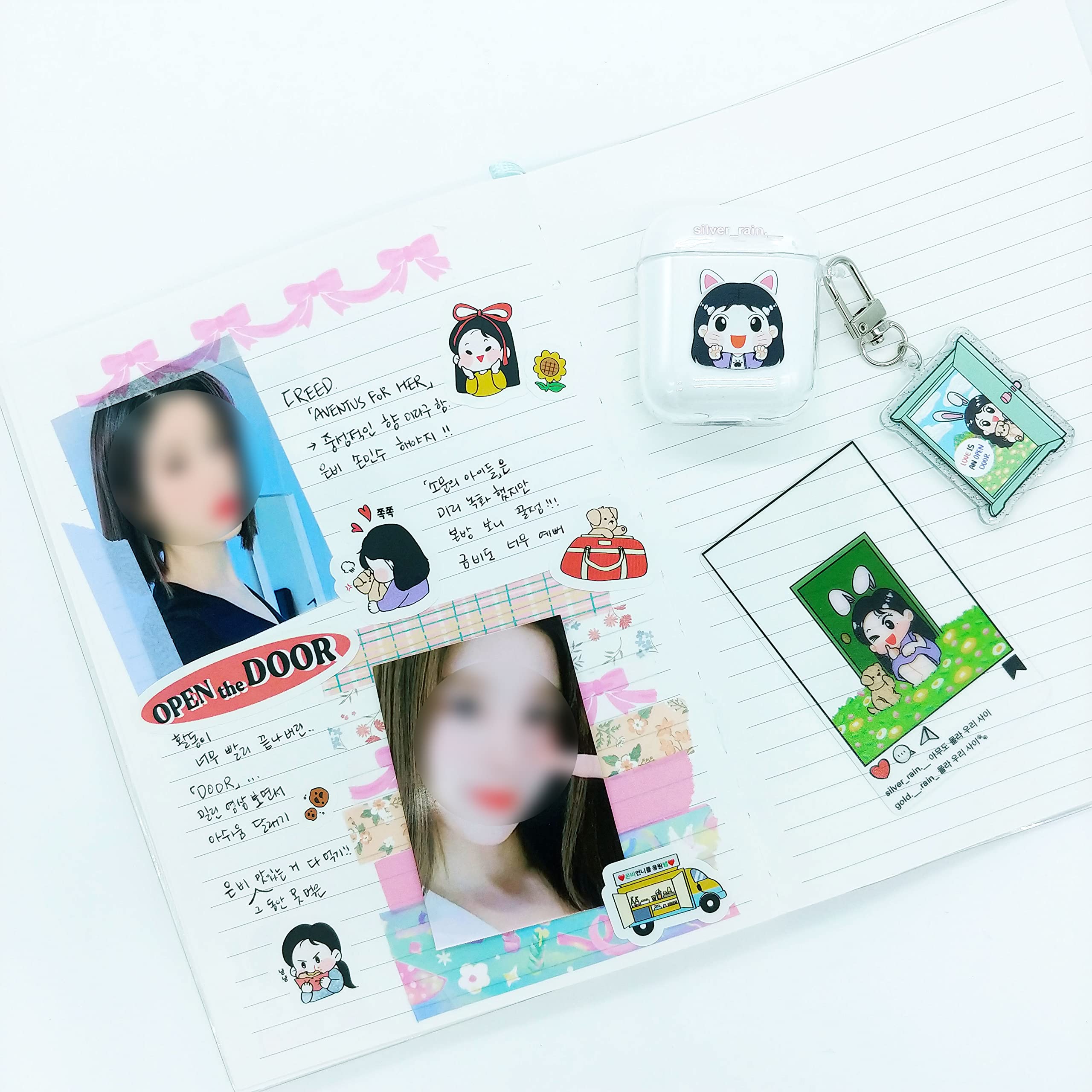 IZONE Kwon EUN BI Stickers 2021 Open The Door PVC Durable Waterproof Stickers Pack for Laptop for Phone Fanarter Collaboration Goods