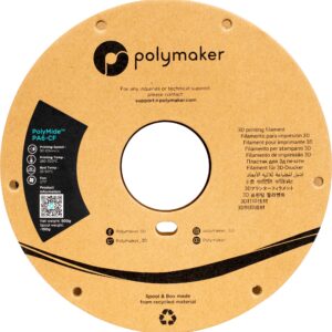 2.85mm(3mm) PA6-CF Nylon Filament 2.85 Black, 500g Carbon Fiber Nylon Filament 2.85mm, Polymaker PolyMide PA6-CF Warp Free Nylon, Print with 2.85mm Openning 3D Printers Only