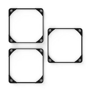 Noctua NA-SAVG1 chromax.Black, Anti-Vibration Gaskets for 120x25mm Fans (Set of 3, Black)