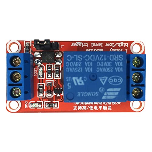 10Gtek# 5V 1-Channel Relay Module with Opto-Coupler high Low Level Trigger for Arduino UNO STM32 Raspberry Pi, Pack of 2