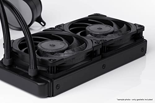 Noctua NA-SAVG1 chromax.Black, Anti-Vibration Gaskets for 120x25mm Fans (Set of 3, Black)