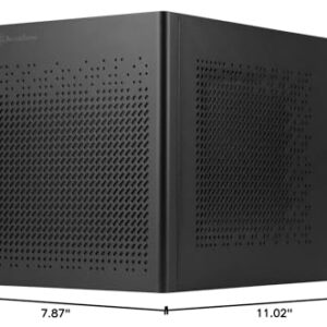 SilverStone Technology SUGO 16 Black Mini-ITX Small Form Factor case with All Steel Construction, SST-SG16B