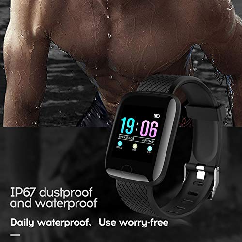 116 Plus Smart Watch 1.3 Inch Tft Color Screen Waterproof Sports Smart Watch, Black