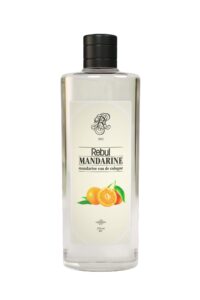 rebul mandarine eau de cologne bodrum clementine scent with fresh citrus and mysterious purple african violet and white peach cologne splash (9.1 fl oz)