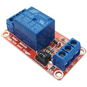 10Gtek# 5V 1-Channel Relay Module with Opto-Coupler high Low Level Trigger for Arduino UNO STM32 Raspberry Pi, Pack of 2