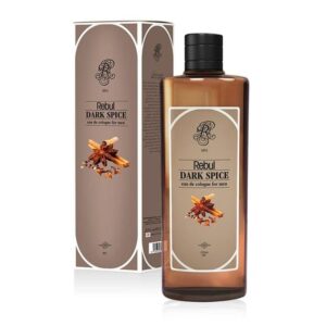 Rebul Dark Spice Eau De Cologne Sharp Anise and Black Pepper Scent with Fresh Lemon Cologne Splash (9.1 Fl Oz)