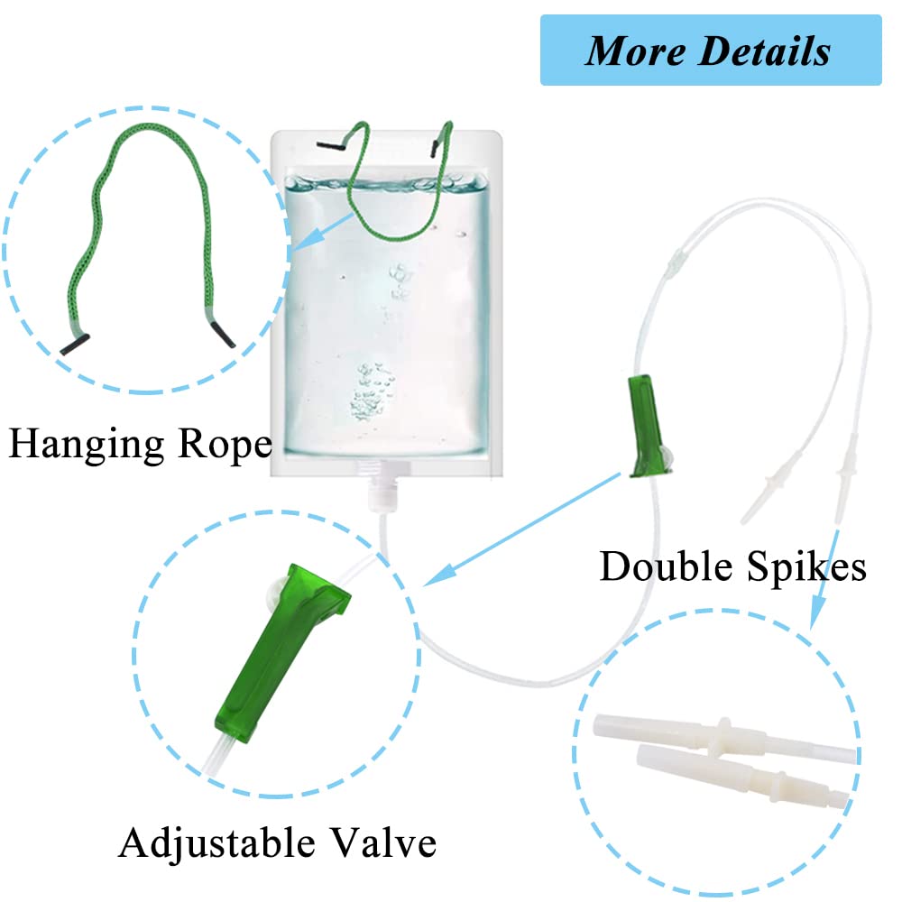 3 Pieces Automatic Plant Watering Drip Bag Irrigation Device, Plant Water Drip Irrigation Kit with Adjustable Control Valve Switch for House Plants