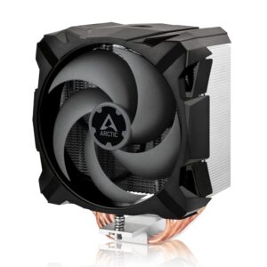 arctic freezer a35 co - single tower cpu cooler, amd specific, for continuous operation, pressure optimized 120 mm p-fan, 0–1800 rpm, 4 heat pipes, incl. mx-5 thermal paste - black