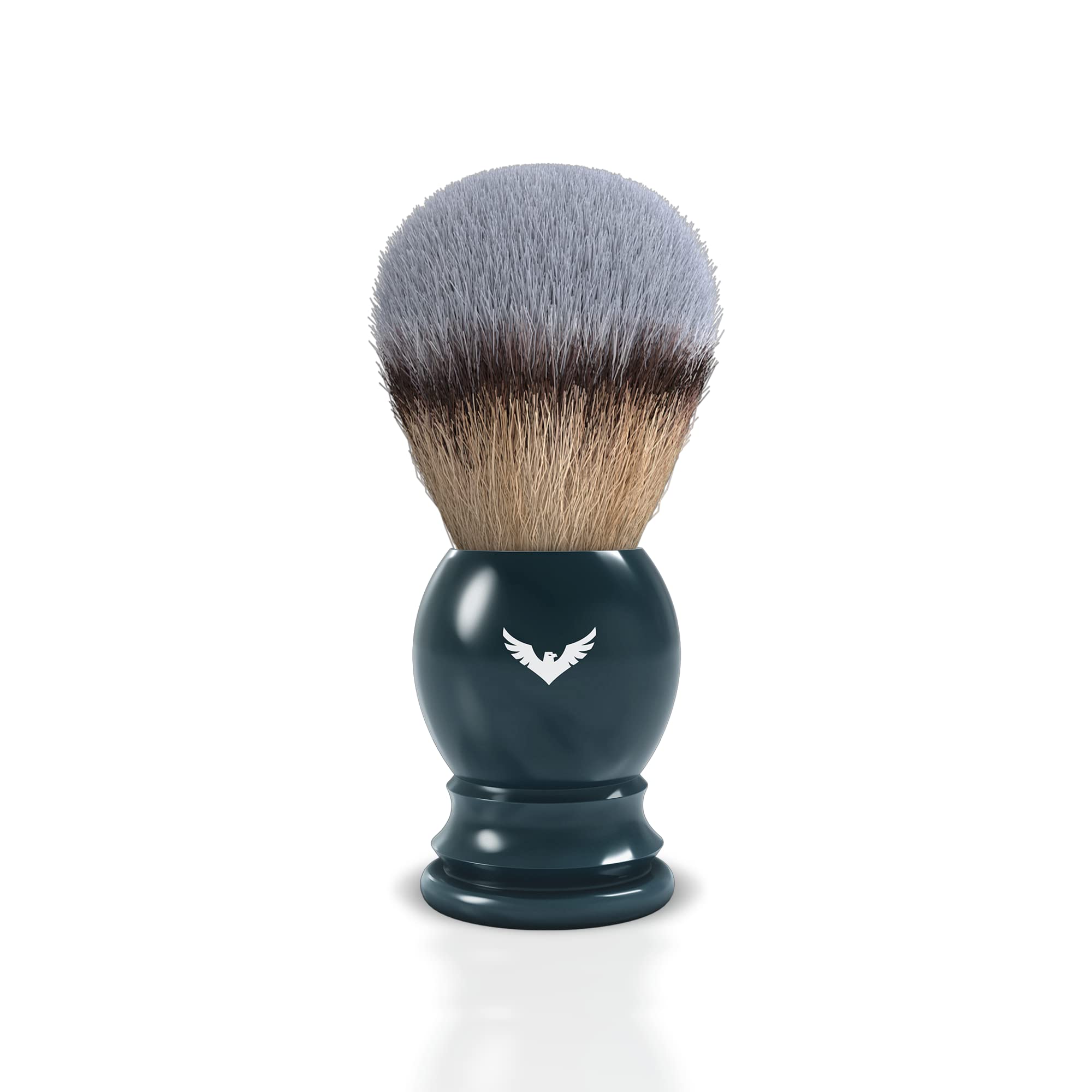 Shave Brush and Case - Classic Shaving Brush with Protective Carrying Case, Silvertip Hair Fibers, Polished Handle from Freebird