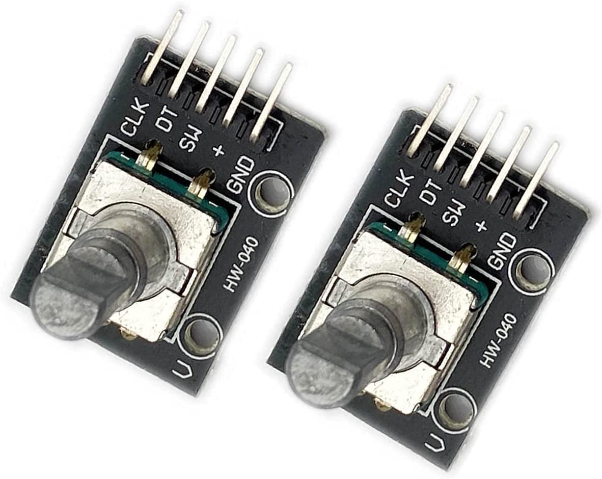 YUNIQUE USA 2 Pieces Rotary Encoder Module KY-040 for Raspberry Pi and Arduino