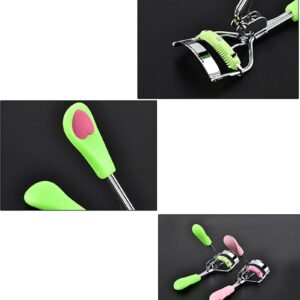 Eyelash Extension Kit Women Wide Angle Eyelash Carbon Steel Brush Comb Curler Make Up Cosmetics Tool - Pink