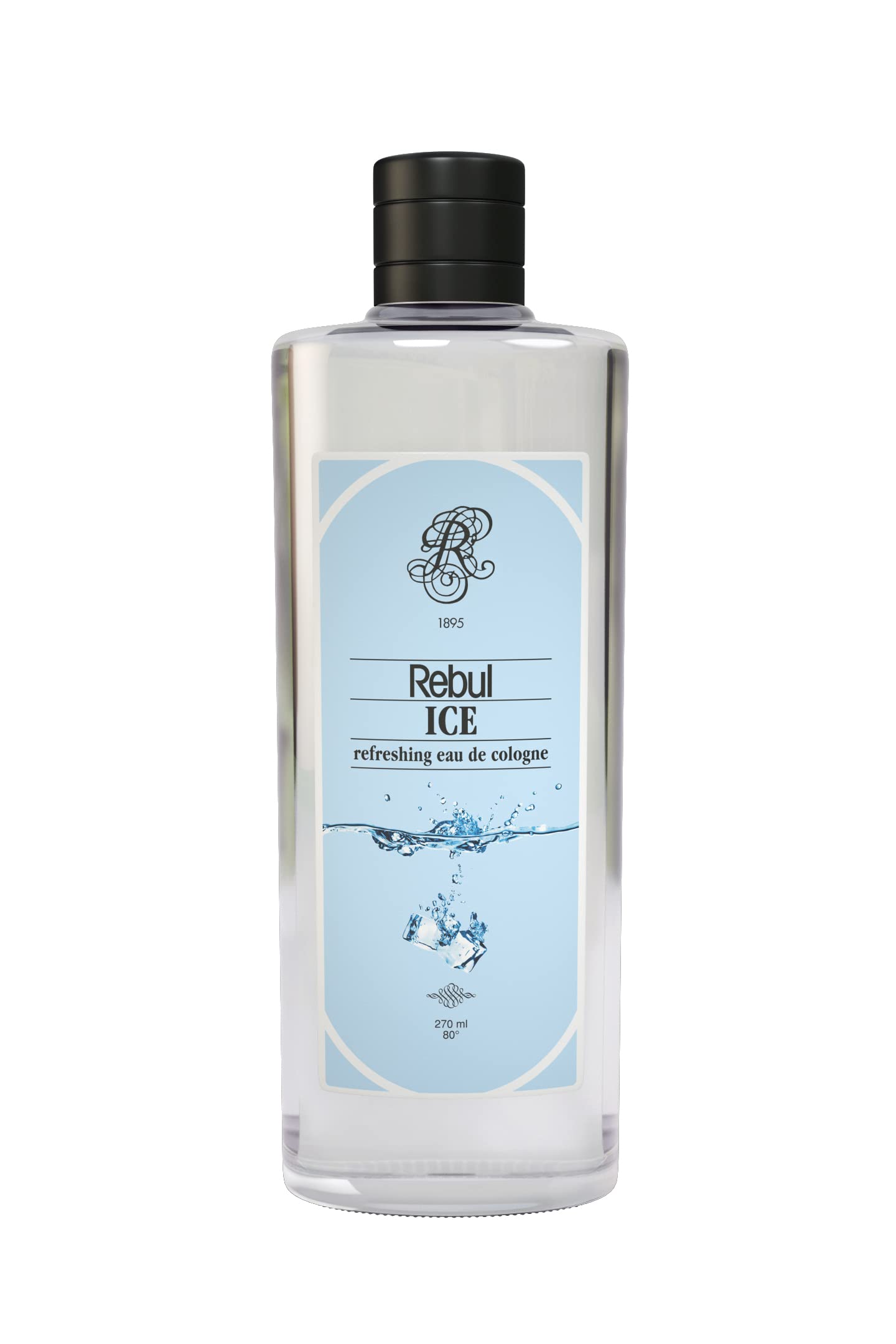 Rebul Ice Eau De Cologne Juicy Fruit Citrus Scent with Aquatic Notes Cologne Splash (9.1 Fl Oz)