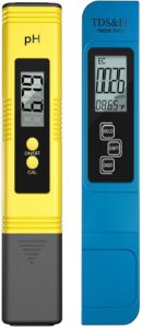 tskf ph and tds ppm meter pen type combo, digital water tester 0.05ph high accuracy ph meter with 0-14 ph measurement range,± 2% readout accuracy 3-in-1 tds&ec meter temperature meter, ul certified