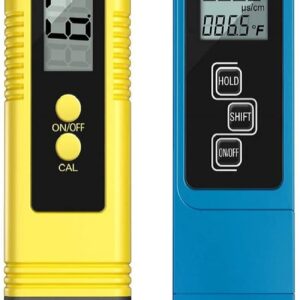 TSKF PH and TDS PPM Meter Pen Type Combo, Digital Water Tester 0.05ph High Accuracy pH Meter with 0-14 pH Measurement Range,± 2% Readout Accuracy 3-in-1 TDS&EC Meter Temperature Meter, UL Certified