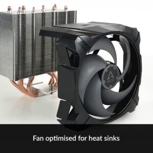 ARCTIC Freezer A35 CO - Single Tower CPU Cooler, AMD Specific, for Continuous Operation, Pressure Optimized 120 mm P-Fan, 0–1800 RPM, 4 Heat Pipes, incl. MX-5 Thermal Paste - Black