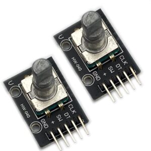 YUNIQUE USA 2 Pieces Rotary Encoder Module KY-040 for Raspberry Pi and Arduino