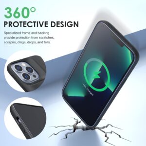 Battery Case for iPhone 13 Pro Max [8600mAh] Portable Rechargeable Charger Case Extended Battery Pack for iPhone 13 Pro Max Protective Charging Case (6.7 inch) with Tempered-Glass Screen Protector