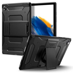 spigen tough armor pro designed for galaxy tab a8 10.5 inch case (2022) - black