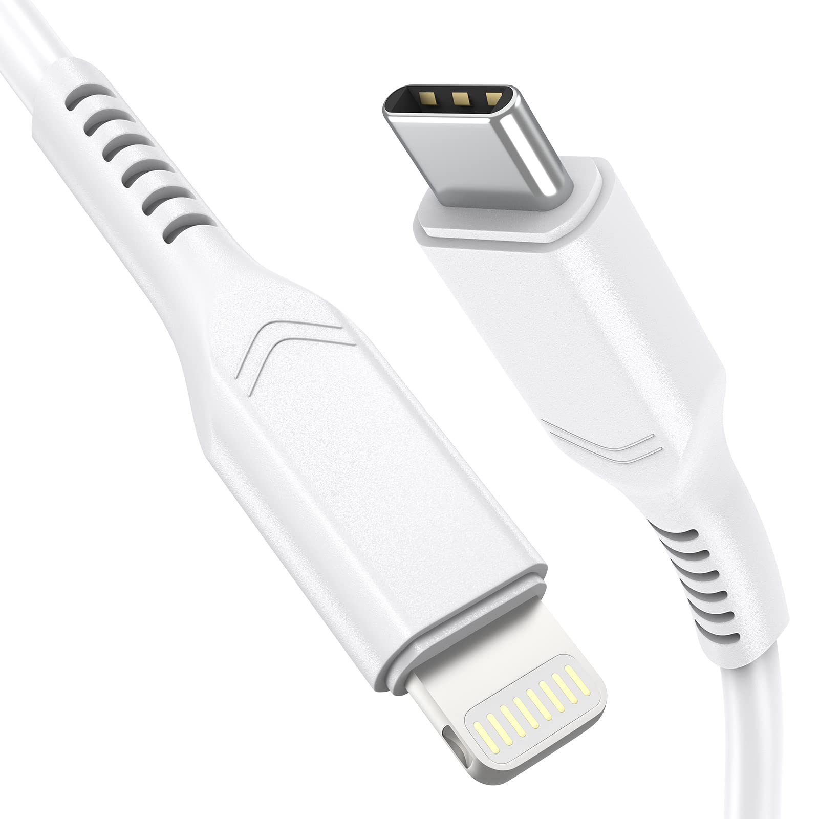 1ft USB C to Lightning Cable, 2Pack iPhone Fast Charger Cable USB-C Power Delivery Charging Cord for Apple iPhone 12 11 Pro Max Xs Xr X 5 6 7 8 Plus SE, iPad Air/Mini