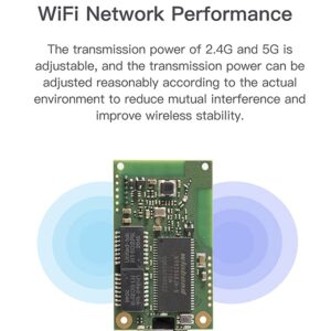 VONETS WiFi Module/Wireless Ethernet Bridge/Repeater/Mini Router/2.4GHz Hotspot Signal Booster/Extender/Amplifier AP 2 RJ45 Ports, USB/DC Powered for DIY Industrial Engineering Network Devices VM300-L