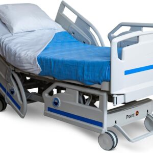 Point A (PAM-3H) Premium 3-Function Full Electric Hospital Bed for Home Use, 5.9" Memory Mattress Made in USA, LINAK Motor, Central Locking, 6" Casters, Includes (2X) Bed Sheet