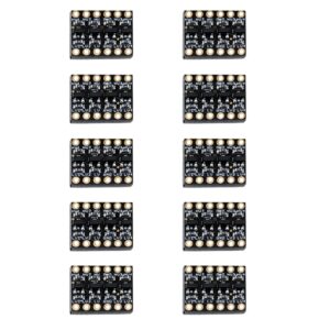 treedix 10pcs logic level converter module 4 channel iic i2c 3.3v to 5v bi-directional shifter module for spi bus signals serial compatible with arduino