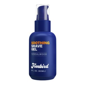 freebird shave gel for men - 60ml ultra smooth, sensitive skin formula ideal for precision shaving, non-foaming, hydrating with aloe vera, enhanced glide, travel size, compatible with all razor types