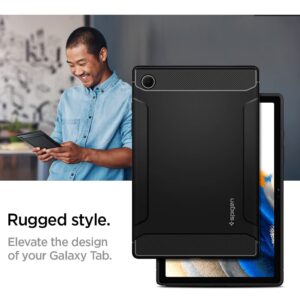 Spigen Rugged Armor Designed for Galaxy Tab A8 10.5 Inch Case (2022) - Matte Black