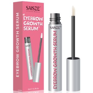 saisze eyebrow growth serum, eyebrow serum for thicker brows, boost fast longer, fuller and healthier growth, natural eyebrow enhancing serum, advanced formula with biotin, 6ml/0.2fl.oz