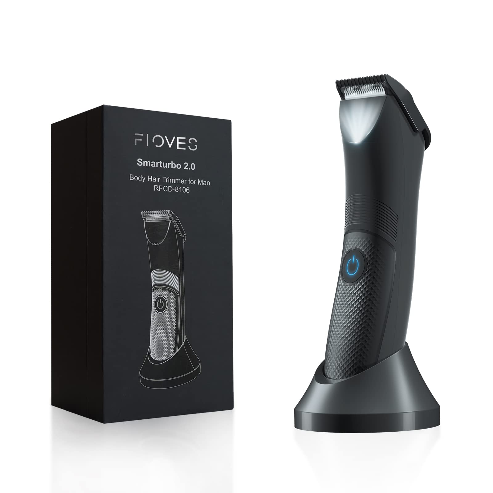 FLOVES Back Shaver for Men - 3 Magnetic Cartridges, 3-Layer Blades Razor with Swiveling Shaving Head, Mens Body Hair Trimmer Wet or Dry Shave (Black Golden)